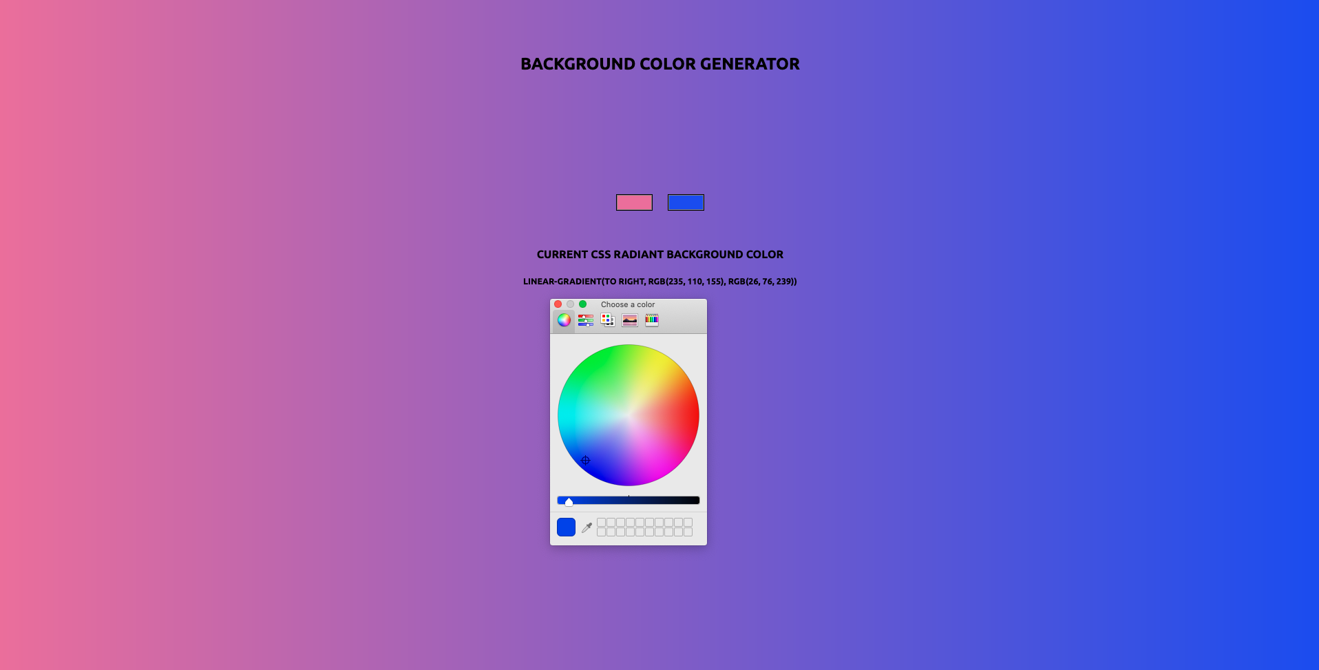 GitHub - SaboyaDev/Background-Color-Generator: Create a Radiant ...